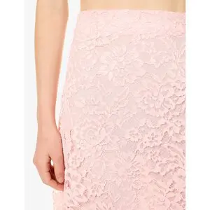 Mona Alshebil Embroidered Lace Maxi Skirt