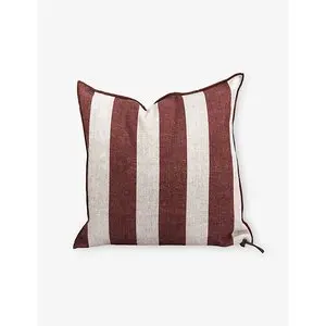 Maison De Vacances Bayadère Canvas Cushion 50 X 50cm - Argile