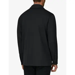 Boggi Milano Collared Stretch-cotton Jacket