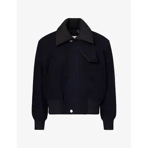 CRAIG GREEN Flight Relaxed-fit Wool Jacket - Navy
