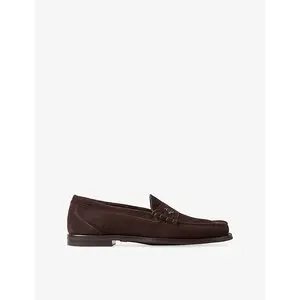 JIMMY CHOO Ethan Velvet Suede Loafers