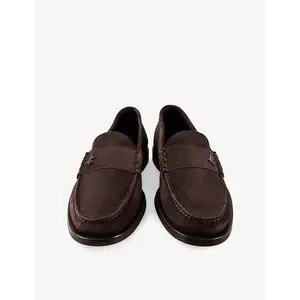 JIMMY CHOO Ethan Velvet Suede Loafers