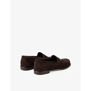 JIMMY CHOO Ethan Velvet Suede Loafers