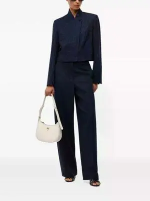 Pinko Embellished Cropped Jacket - Blue