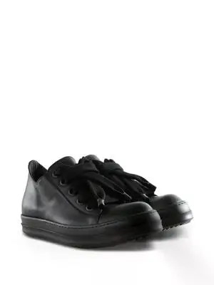 Rick Owens Jumbolace Lace-up Leather Sneakers - Black