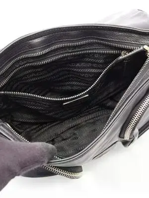 Prada 2010s Buckle-strap Pocket Shoulder Bag