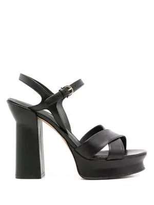 FERRAGAMO Crossover-strap High-heel Sandals - Black