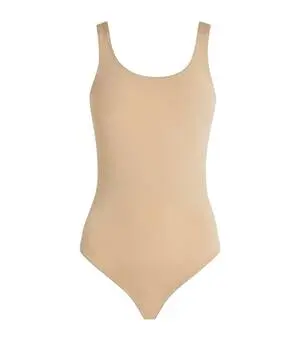 Wolford Cotton-blend Jamaika Bodysuit - Nude