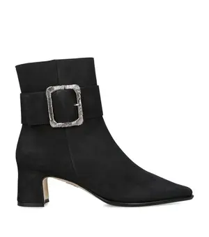 Rodo Leather Tilly Ankle Boots - Black