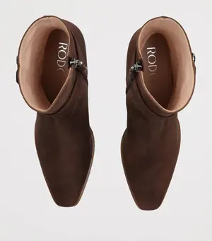 Rodo Leather Tilly Ankle Boots - Brown
