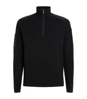 Canada Goose Wool Stormont Quarter-zip Sweater - Black