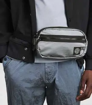 Stone Island Coated Nylon Logo Belt Bag