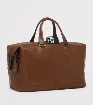 Tumi Leather Nelson Duffle Bag