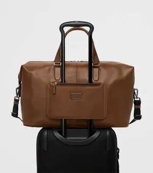 Tumi Leather Nelson Duffle Bag
