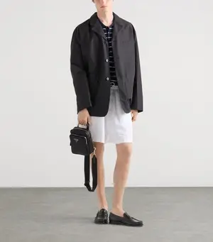 Prada Mini Saffiano Leather One-shoulder Backpack
