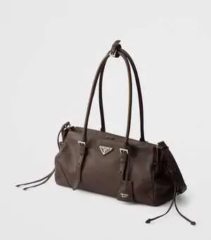 Prada Medium Antiqued Leather Bonnie Shoulder Bag