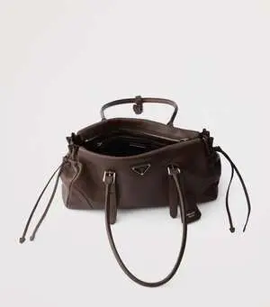 Prada Medium Antiqued Leather Bonnie Shoulder Bag
