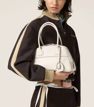 Miu Miu Nappa Leather Vivant Top-handle Bag - Neutral
