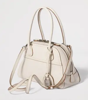 Miu Miu Nappa Leather Vivant Top-handle Bag - Neutral