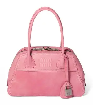Miu Miu Nappa Leather Vivant Top-handle Bag - Pink