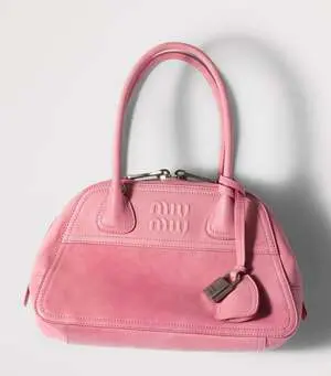 Miu Miu Nappa Leather Vivant Top-handle Bag - Pink