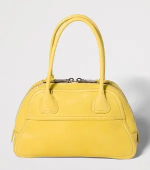 Miu Miu Nappa Leather Vivant Top-handle Bag - Yellow