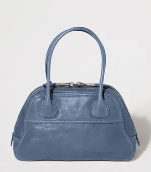 Miu Miu Nappa Leather Vivant Top-handle Bag - Blue