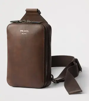 Prada Leather Brique Cross-body Bag
