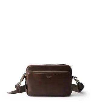 Prada Leather Shoulder Bag - Brown