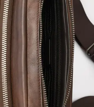 Prada Leather Shoulder Bag - Brown