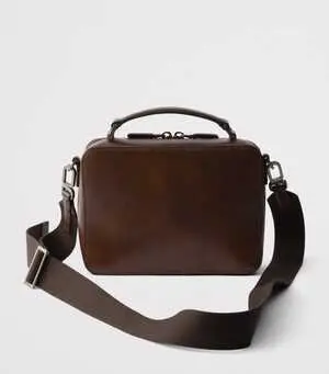 Prada Leather Brique Cross-body Bag