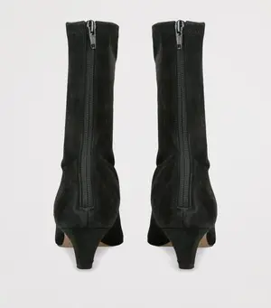 Khaite Suede Arizona Ankle Boots