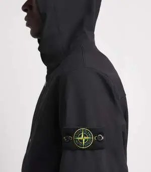 Stone Island Light Soft Shell-r Hooded Jacket