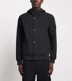 Stone Island Light Soft Shell-r Hooded Jacket