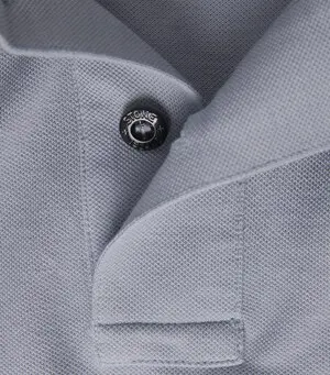 Stone Island Cotton Compass Polo Shirt - Grey