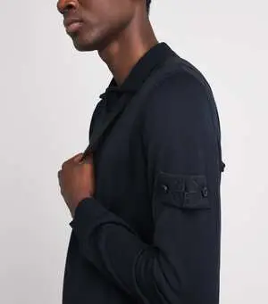 Stone Island Virgin Wool Ghost Polo Sweater