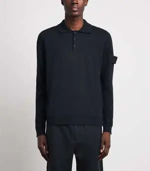 Stone Island Virgin Wool Ghost Polo Sweater