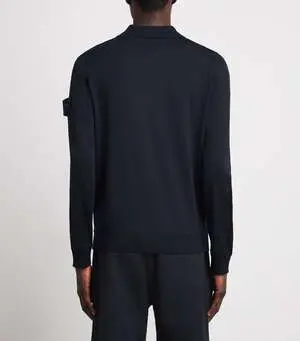Stone Island Virgin Wool Ghost Polo Sweater