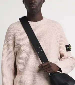 Stone Island Bouclé Compass Patch Sweater