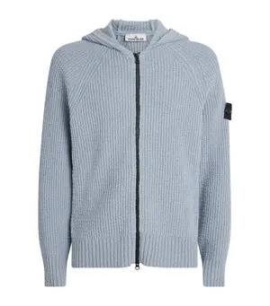 Stone Island Cotton Bouclé Zip-up Hoodie