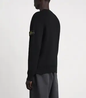 Stone Island Cotton Rib-knit Compass Sweater