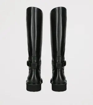 Valentino Garavani Leather Vlogo Boots
