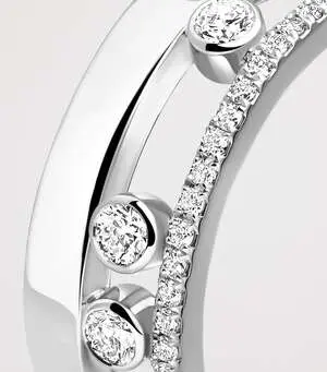 Messika Move Romane White Gold And Diamond Ring