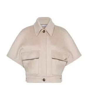 Max Mara Cashmere Cape Jacket - Grey