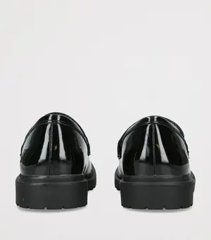 LELLI KELLY Patent Leather Clara Loafers With Heart Embellishments