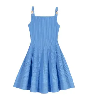 Maje Embellished Knit Mini Dress - Blue