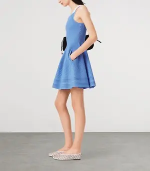 Maje Embellished Knit Mini Dress