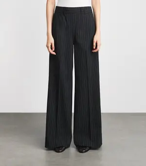 ME+EM Pinstripe Wide-leg Trousers