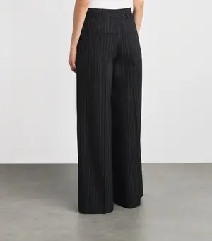 ME+EM Pinstripe Wide-leg Trousers