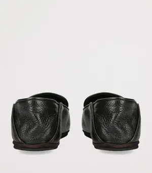 John Lobb Leather Kingston Ii Slippers